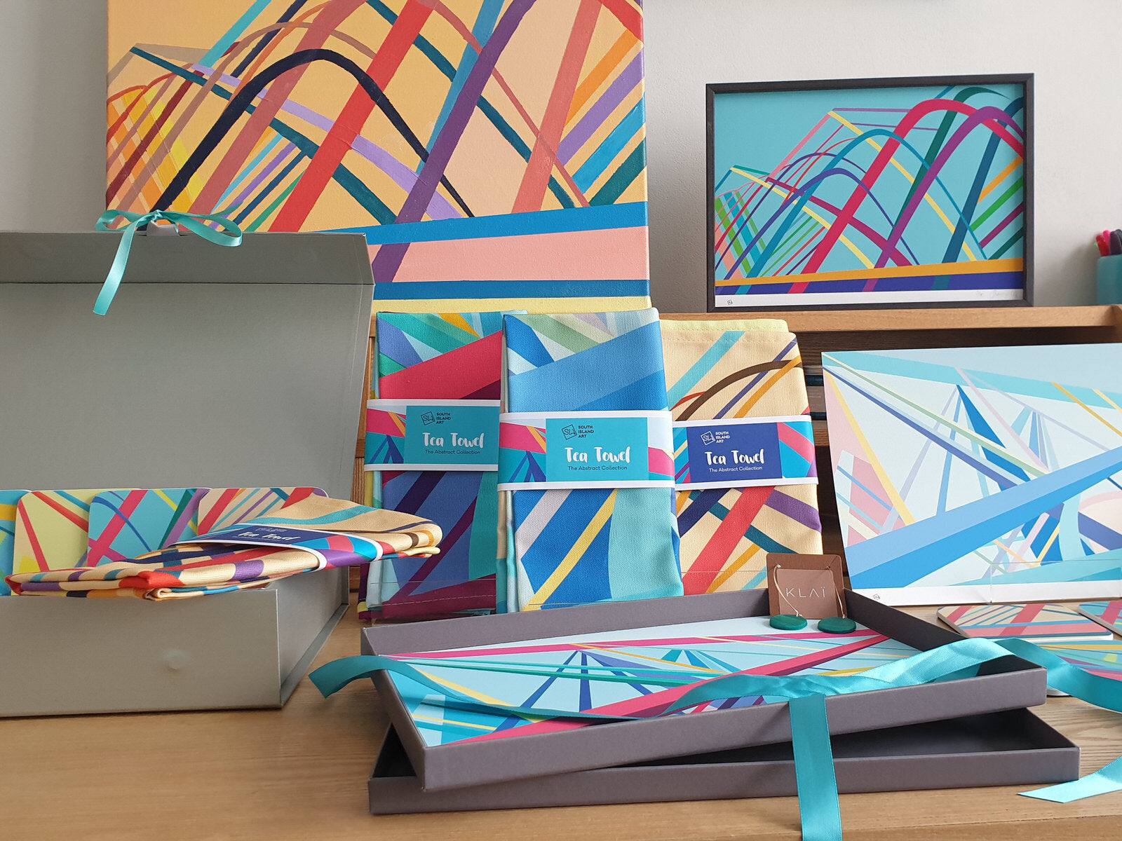 Colourful Abstract Travel Memories Art collection — South Island Art