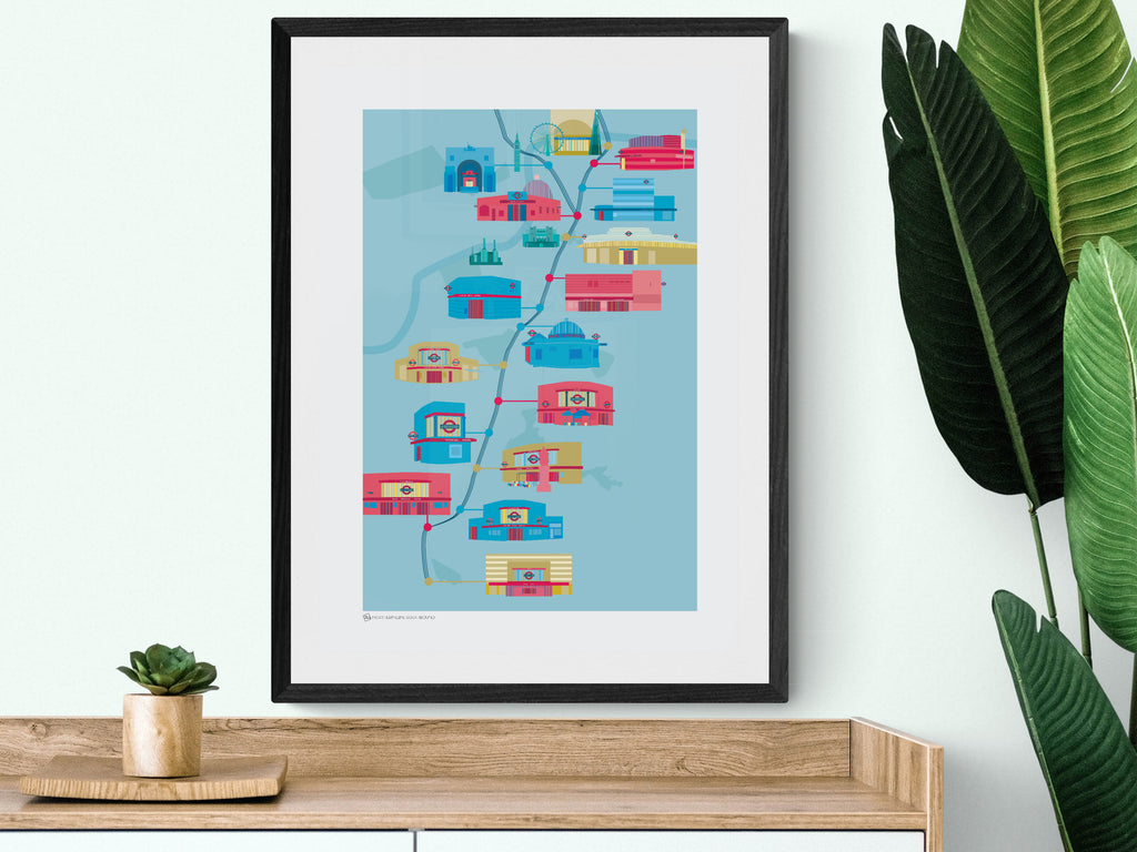 Northern Line London Underground Art Print — South Island Art