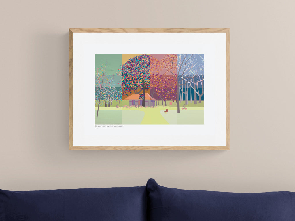 Print of Tooting Bec Common — South Island Art